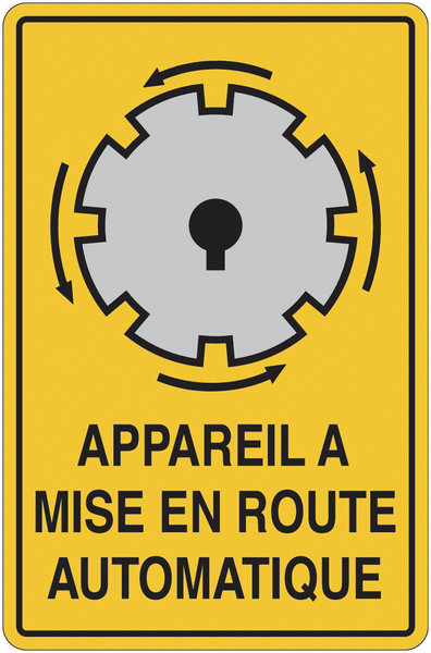 Panneaux danger lié aux machines, danger machine | Seton