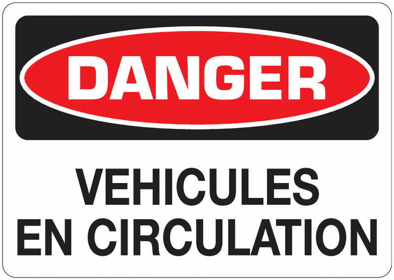 Signalisation d'avertissement "Danger - Véhicules en circulation" | Seton