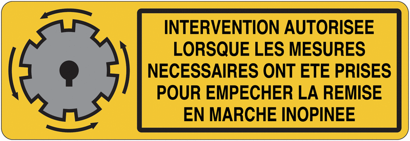 Panneaux danger lié aux machines, danger machine | Seton