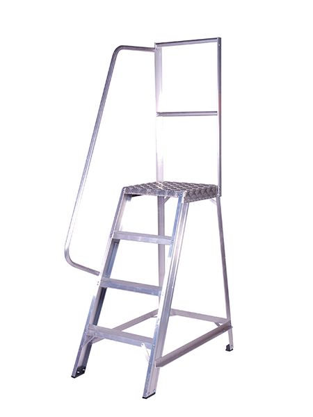 Single Sided Industrial Platform Stepladders | Seton