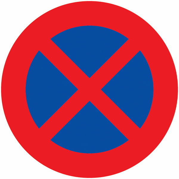 Verkeersborden "Stilstaan of parkeren verboden" | Seton