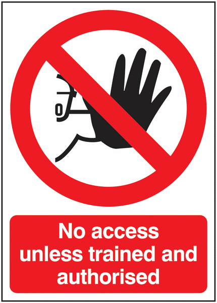 Restricted Access Signs | Access Awareness Signs | Seton