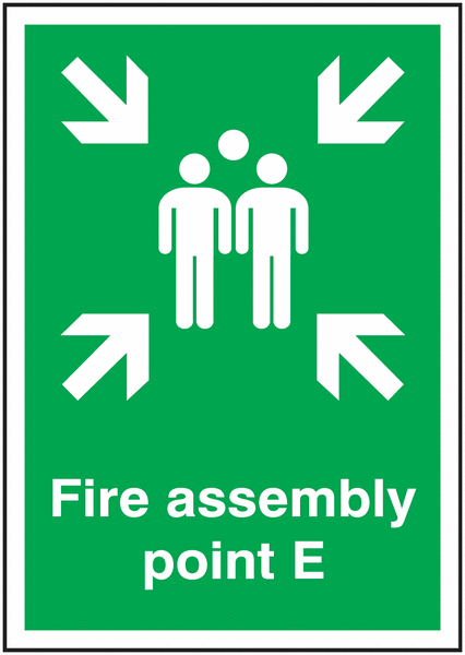 Fire Assembly Point E Signs | Seton