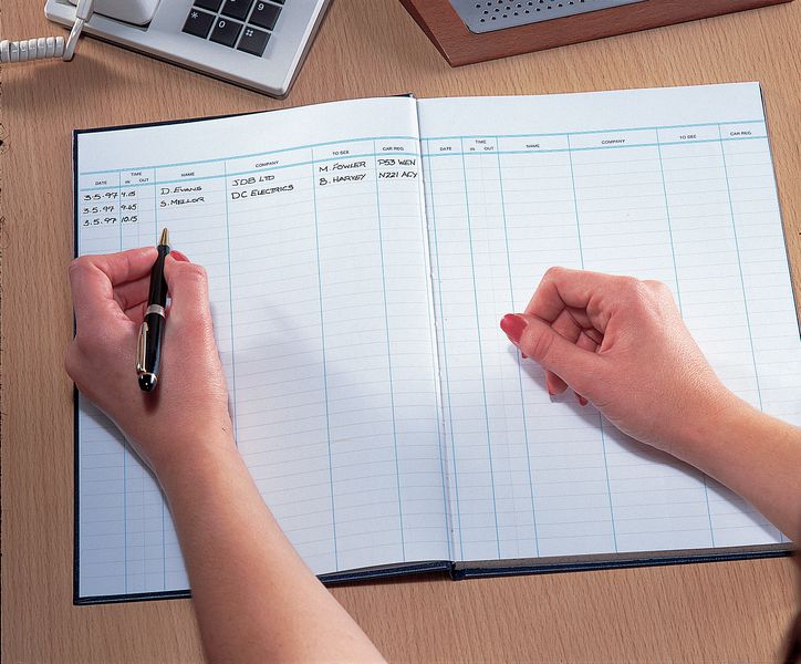 Columned Visitor Book Record - 160 Pages | Seton