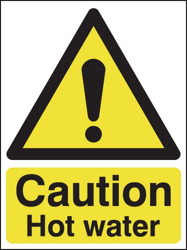 Caution Hot Water Signs | Seton