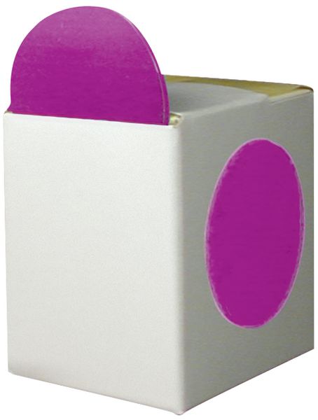 Gekleurde, ronde stickers van papier met verdeeldoos | Seton