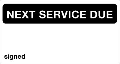 Roll of 250 - Next Service Due Quality Control Labels | Seton