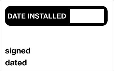 Roll of 250 - Date Installed Quality Control Labels | Seton