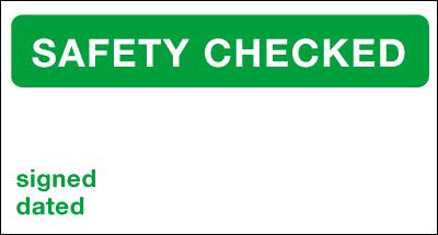 Roll of 250 - Safety Checked Quality Control Labels | Seton
