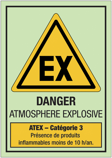 Pictogramme ATEX et signalisation atmosphère explosive | Seton