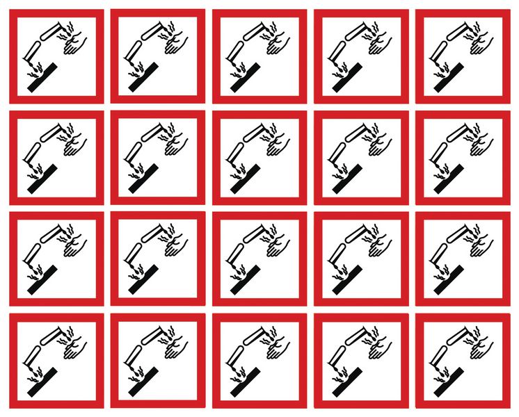 GHS Symbols On-a-Sheet - Corrosive | Seton