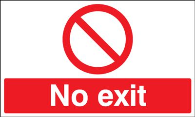 No Exit | Safety Signs | Seton