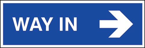 Way In (Arrow Right) Sign | Seton