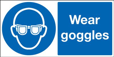Wear Goggles Sign | Seton