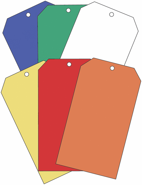 Blank Colour-Coded Polypropylene Tags | Seton