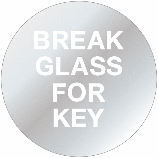 Replacement Glass - Break Glass Key Holder | Seton