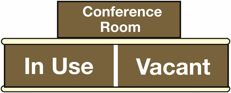 Sliding Door Sign - Conference Room / In Use / Vacant | Seton
