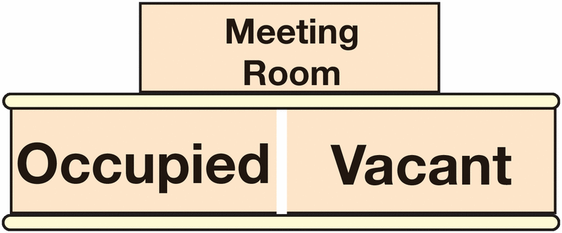 Sliding Door - Meeting Room / Occupied / Vacant Sign | Seton