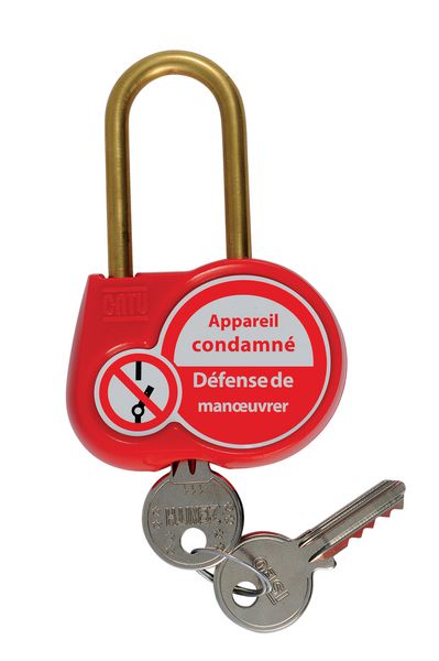 Cadenas de condamnation avec étiquette de signalisation | Seton
