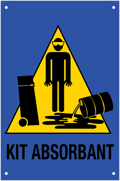 Panneau "Signalisation de kit d'absorbants" | Seton