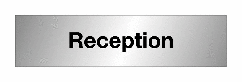 Reception Aluminium Signs | Seton