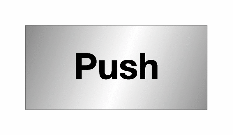 Push Aluminium & Brass Door Signs | Seton