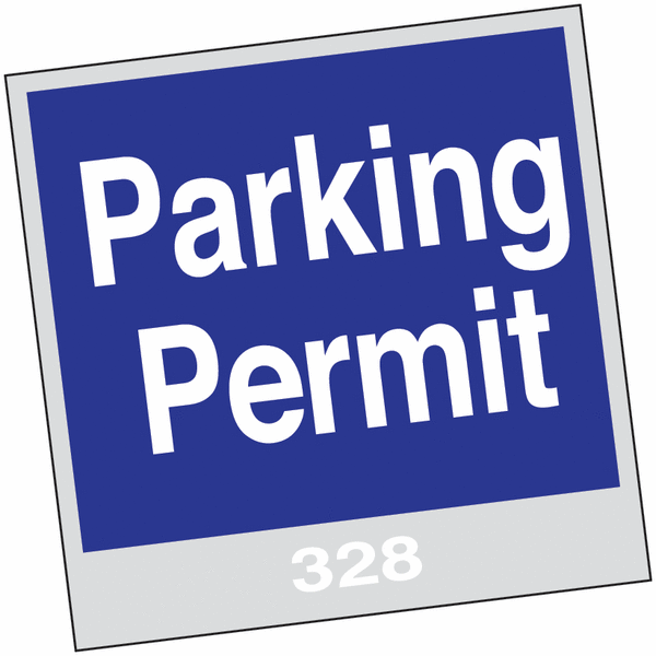 Parking Permits Self-Adhesive Vinyl Windscreen Labels | Seton