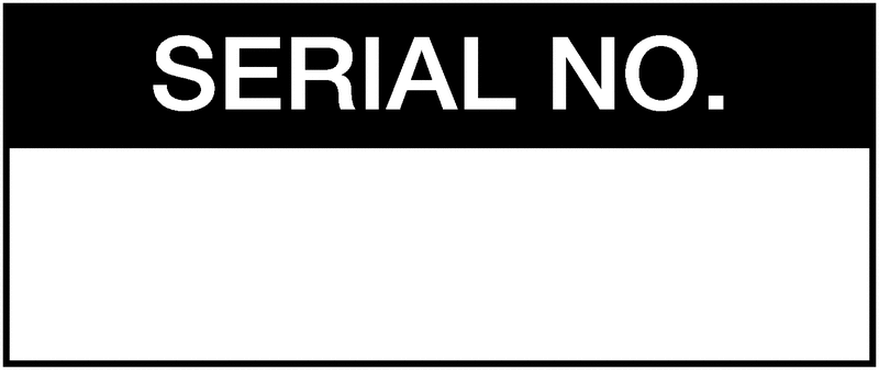 Serial No. Self-Laminating Write-On Labels | Seton