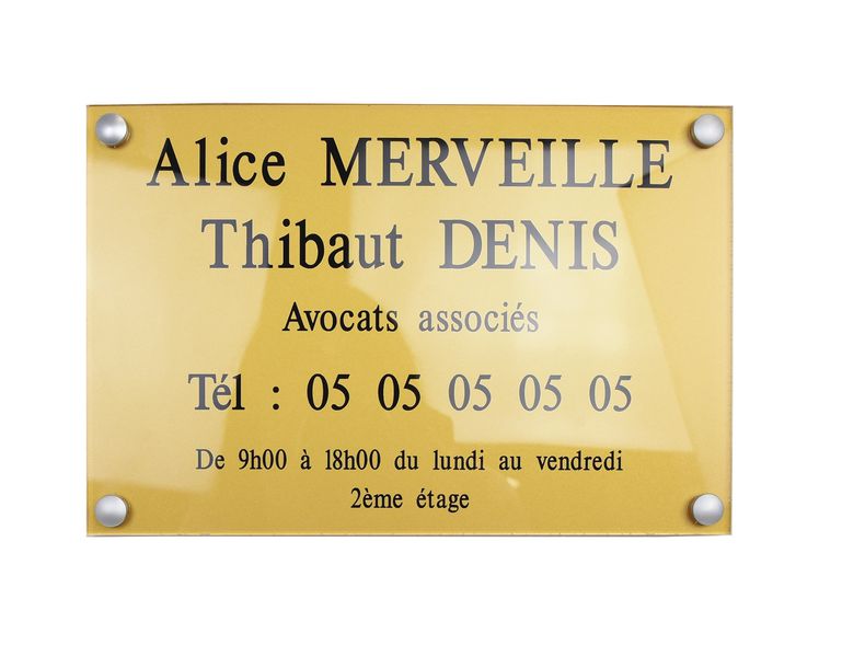 Plaques professionnelles sur-mesure | Signals