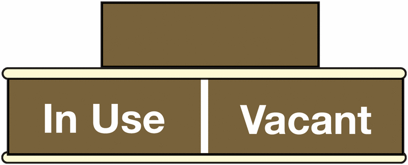 Sliding Door Sign - In Use/Vacant | Seton