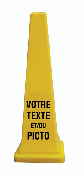 Cône de signalisation jaune personnalisable | Signals