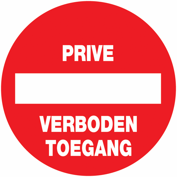 Verbodsborden - Privé Verboden toegang | Seton