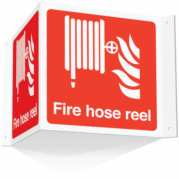 Red Fire Hose Sign