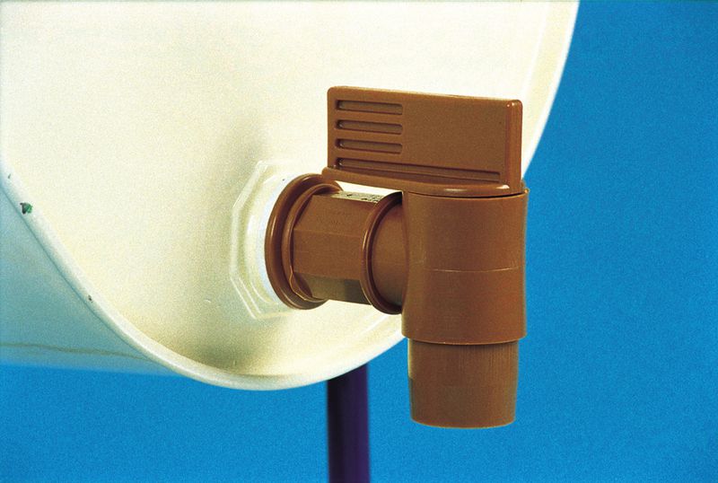 Large Bore Threaded Tap - Polyethylene | Seton