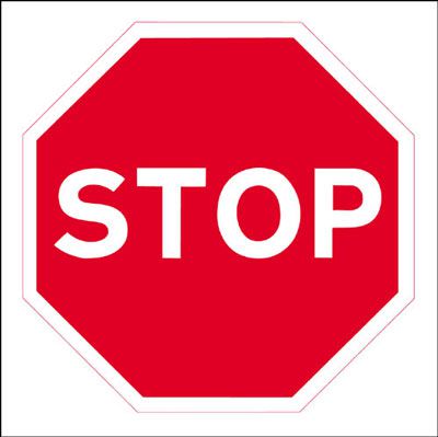 STOP Economy Works Traffic Sign | Seton