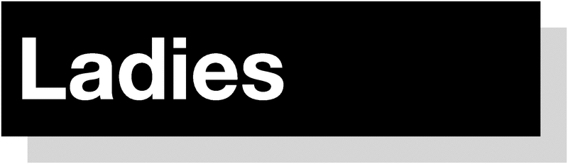 Ladies Laser Engraved Acrylic Sign | Seton