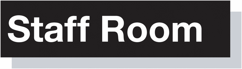 Staff Room Laser Engraved Acrylic Sign | Seton