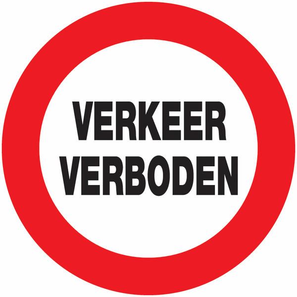 Verbodsborden - Verkeer verboden | Seton