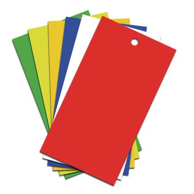 Polypropylene Colour Coded Tags - Rectangular | Seton