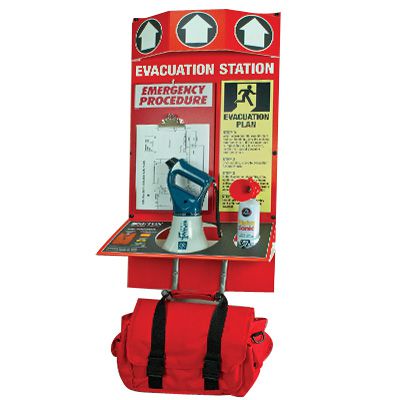 Deluxe Fire Evacuation Station | Complete Emergency Kit | Seton