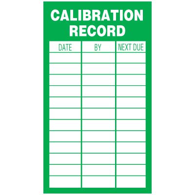 Inspection Sticker, Inspection Record & Labels | Emedco