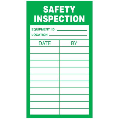 Inspection Labels, Equipment Labels and Equipment Maintenance Labels ...