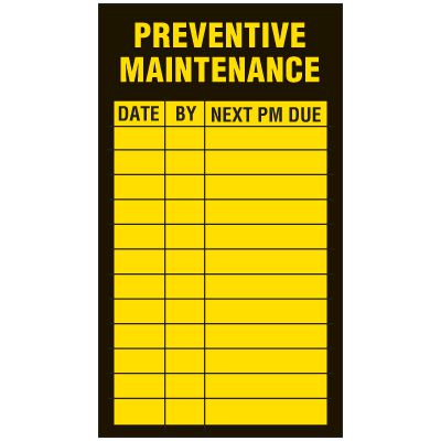 Inspection Labels, Equipment Labels and Equipment Maintenance Labels ...