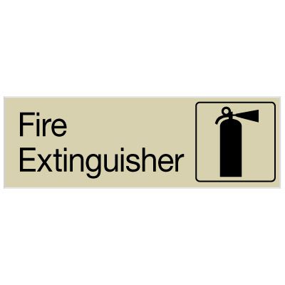 Fire Extinguisher - Engraved Graphic Room Signs|Seton Canada | Seton.ca