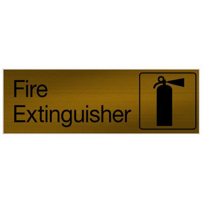 Fire Extinguisher - Engraved Graphic Room Signs|Seton Canada | Seton.ca