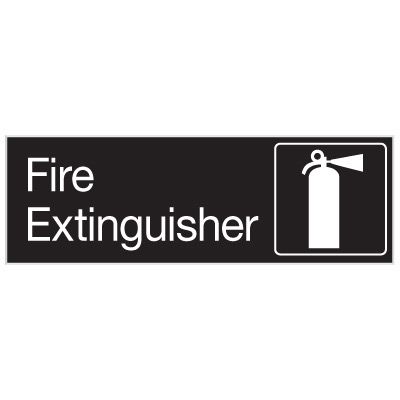 Fire Extinguisher - Engraved Graphic Room Signs | Seton