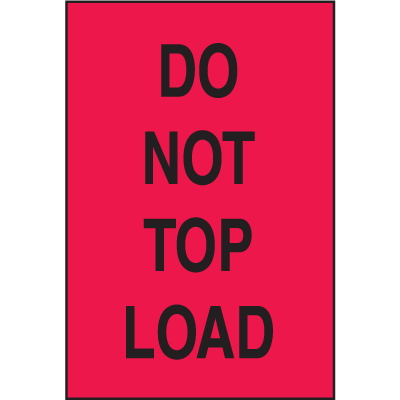 Do Not Top Load Shipping Labels | Seton