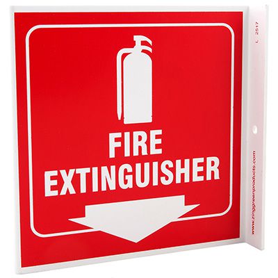 Fire Extinguisher Signs: High-Visibility Safety Location Markers | Emedco