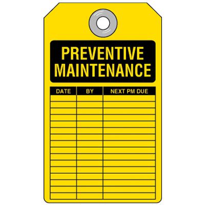 Preventive Maintenance Inspection Tags | Emedco