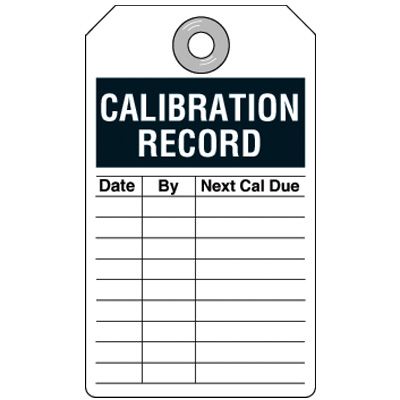 Calibration Record Inspection Tag | Seton